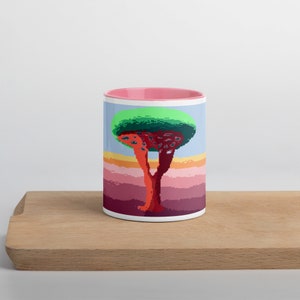 Alien Tree, Pixel Art Mug - Etsy