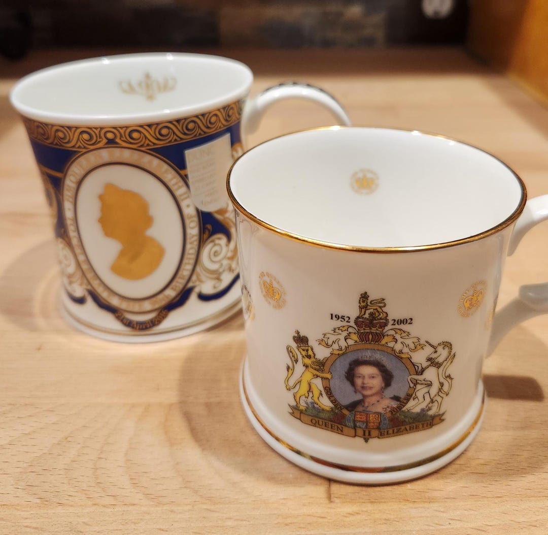 Queen Elizabeth Commemorative Mugs - Etsy