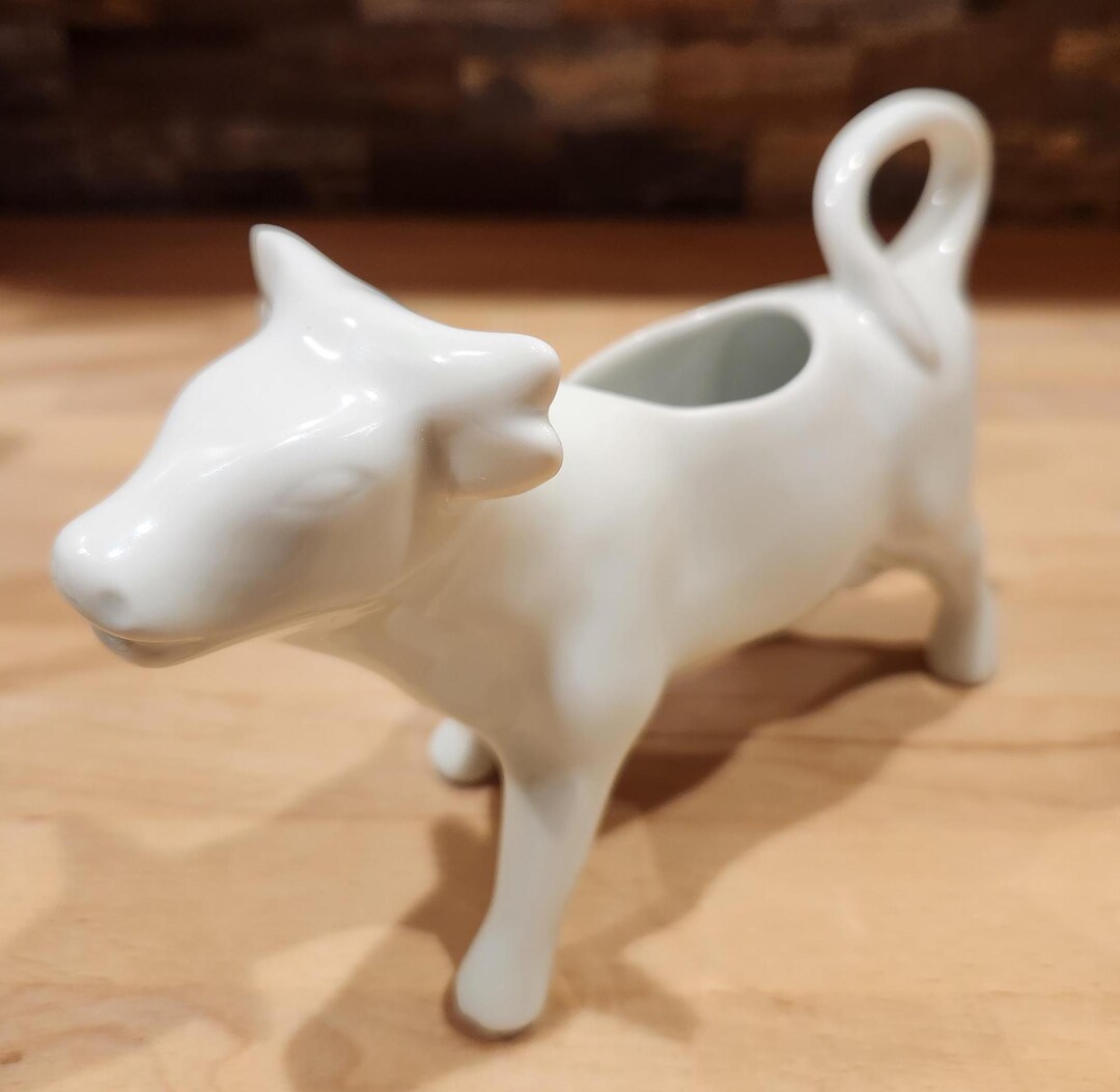 Vintage Apilco Porcelain Cow Creamer - Etsy
