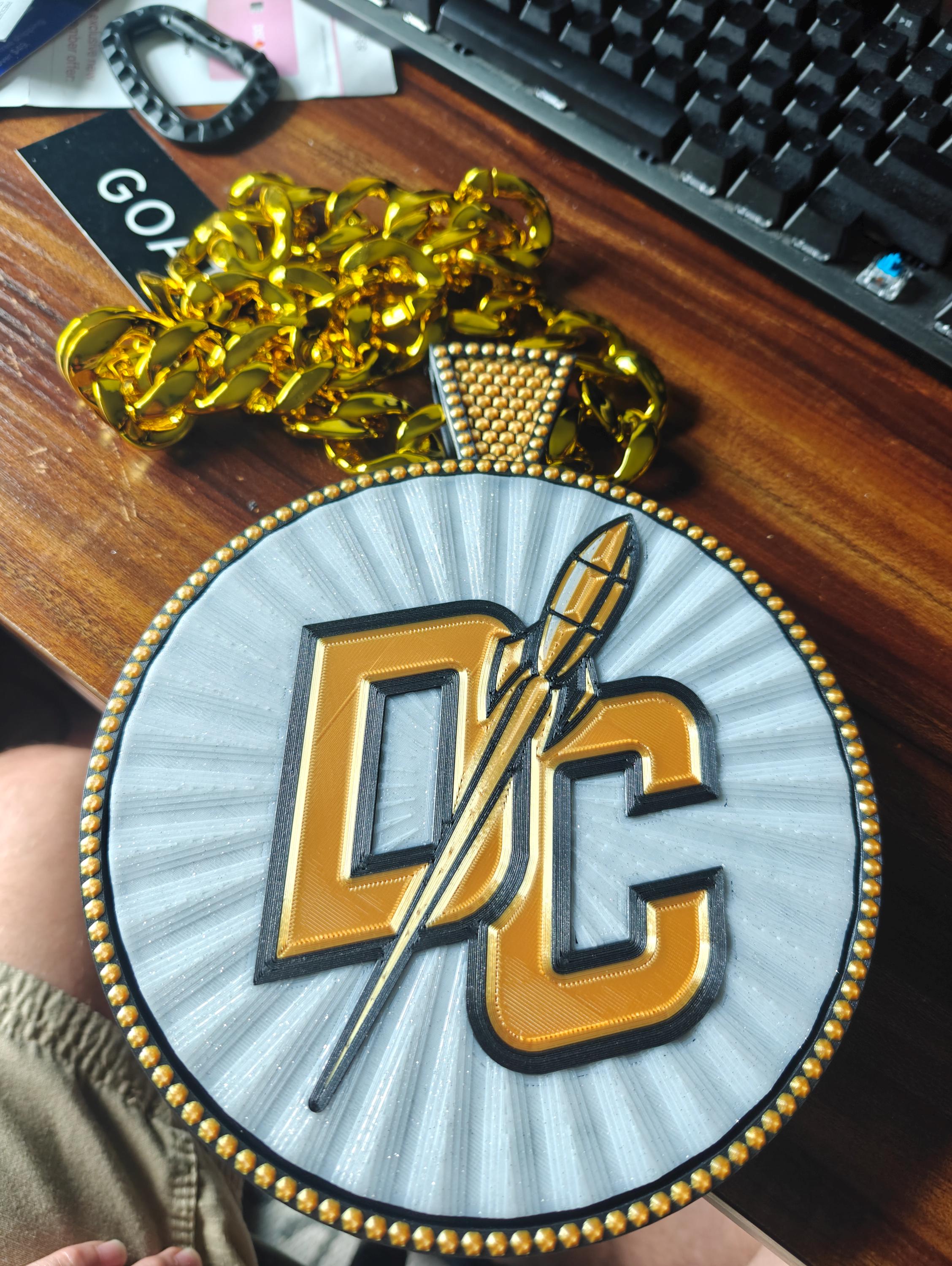 Custom Swag Spinner Chain Logo Miami Cuban Link Swag Bling Turnover ...