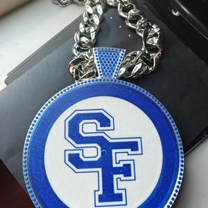 Custom Swag Spinner Chain Logo Miami Cuban Link Swag Bling Turnover ...