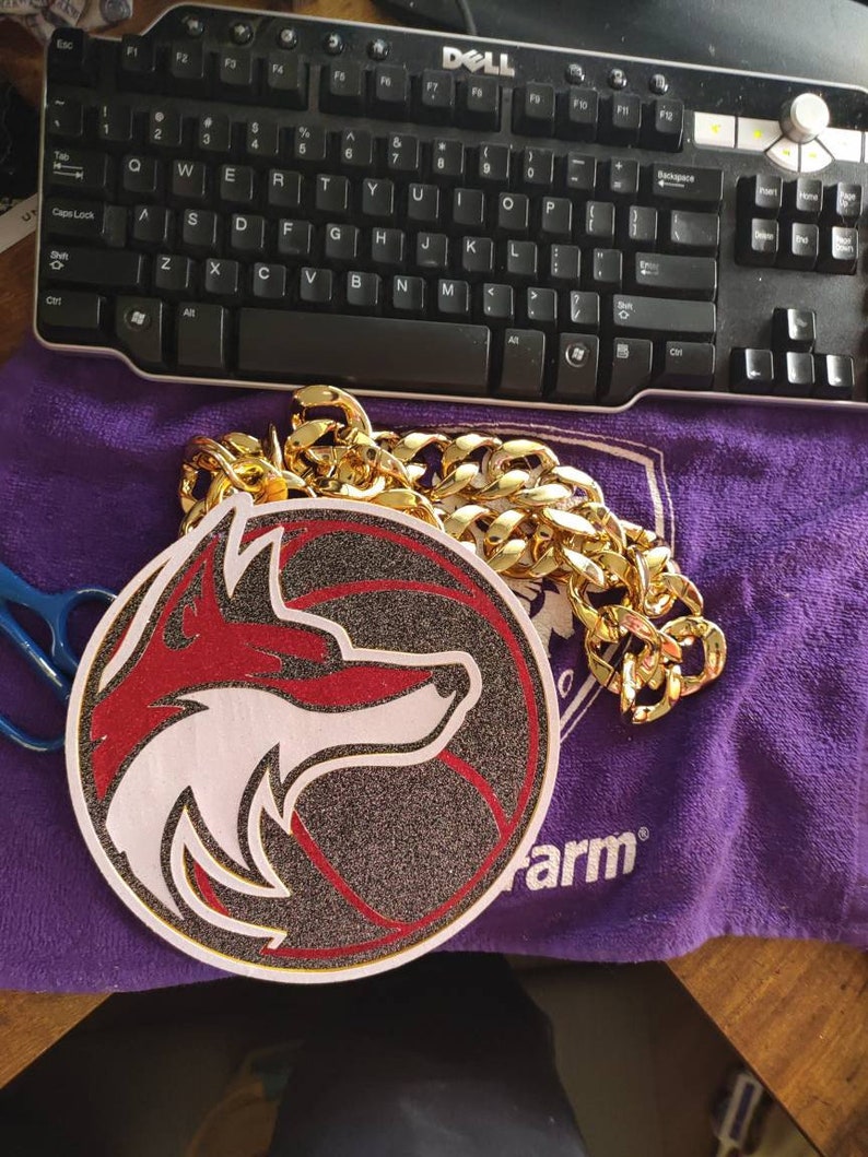 Custom Basketball Turnover Chain Logo Miami Cuban Link Swag - Etsy