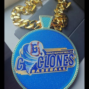 Custom Swag Spinner Chain Logo Miami Cuban Link Swag Bling Turnover ...