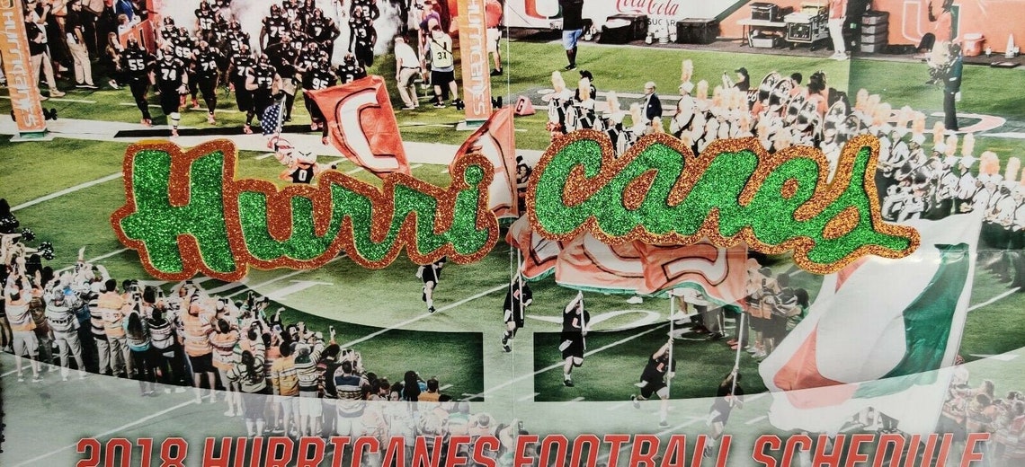 Touchdown Rings Turnover Chain Miami Bling Hurricanes - Etsy