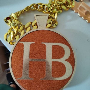 Custom Swag Spinner Chain Logo Miami Cuban Link Swag Bling Turnover ...