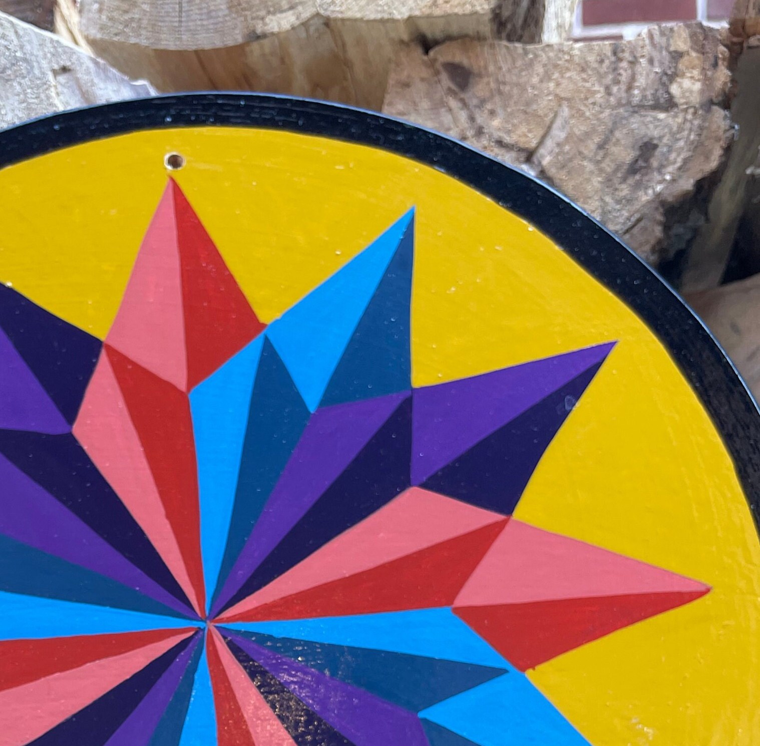 Star Hex Sign Barn Star Barn Quilt Folk Art Hand Painted - Etsy