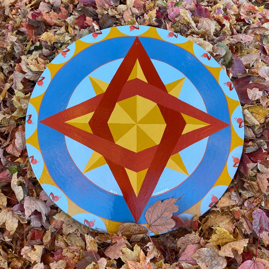 Star Hex Sign Barn Star Barn Quilt Folk Art Hand Painted - Etsy