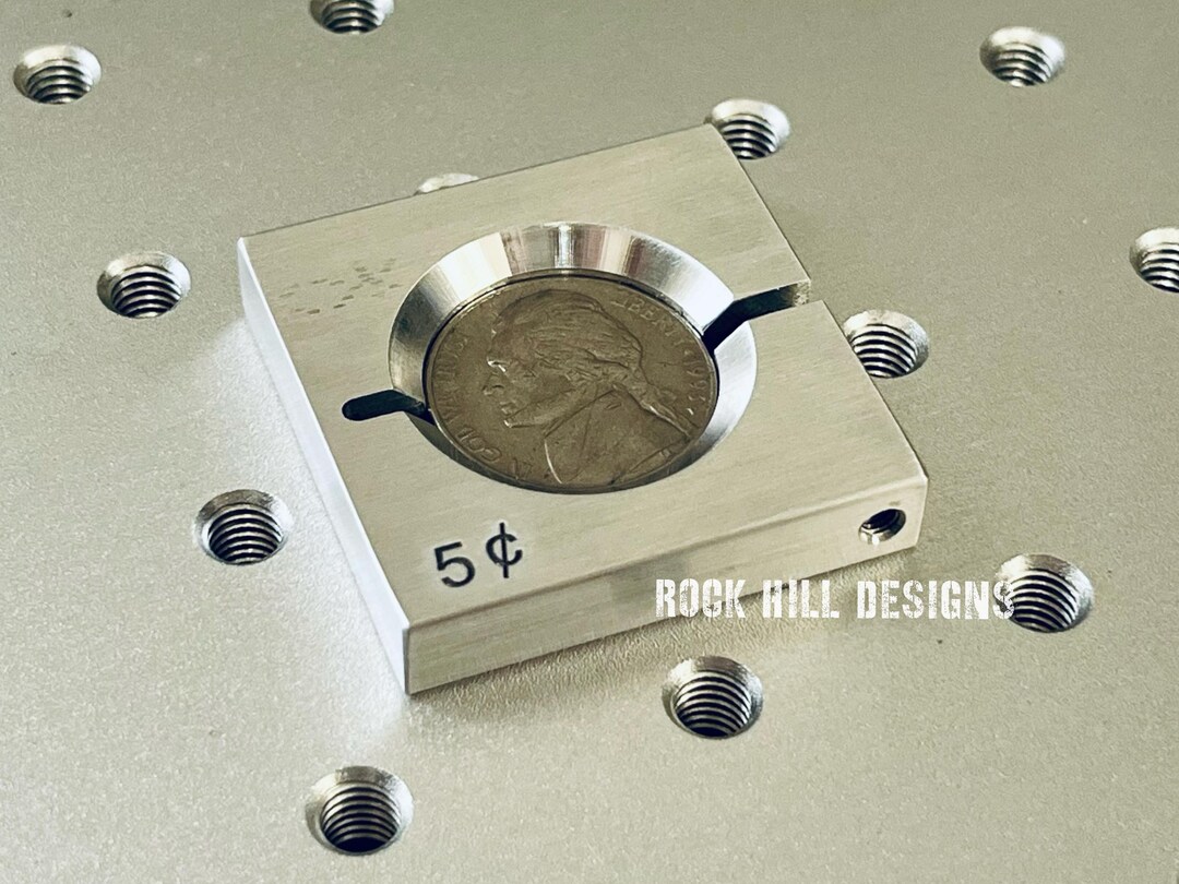Fiber Laser Nickel Coin Fixture for Quick Indexing and Engraving - Etsy