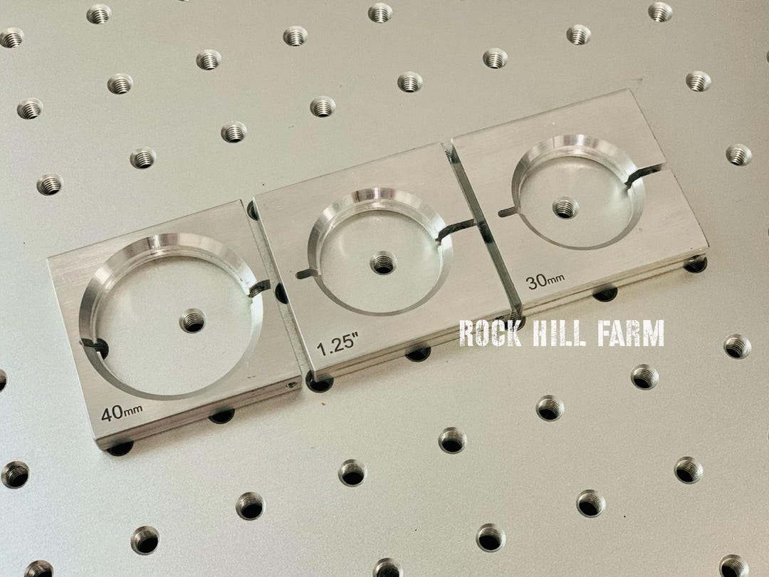 Fiber Laser 40mm, 30mm and 1.25" Coin Fixture Set for Quick Indexing ...