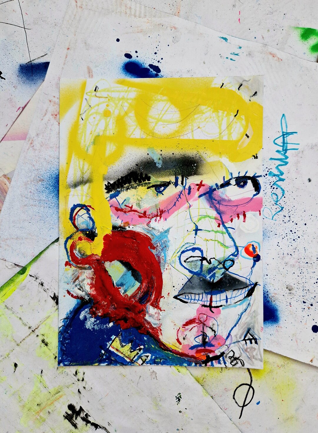 BAD BOY 8. Contemporary Art. Modern Portrait of a Man. Expressive ...