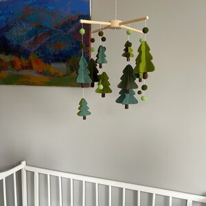 Ceiling Mobile for Nursery Room of Baby Boy or Baby Girl in Woodland ...