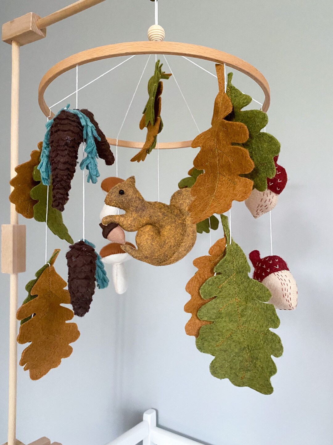 Forest Mobile, Animals Mobile, Squirrel Mobile, Woodland Mobile ...