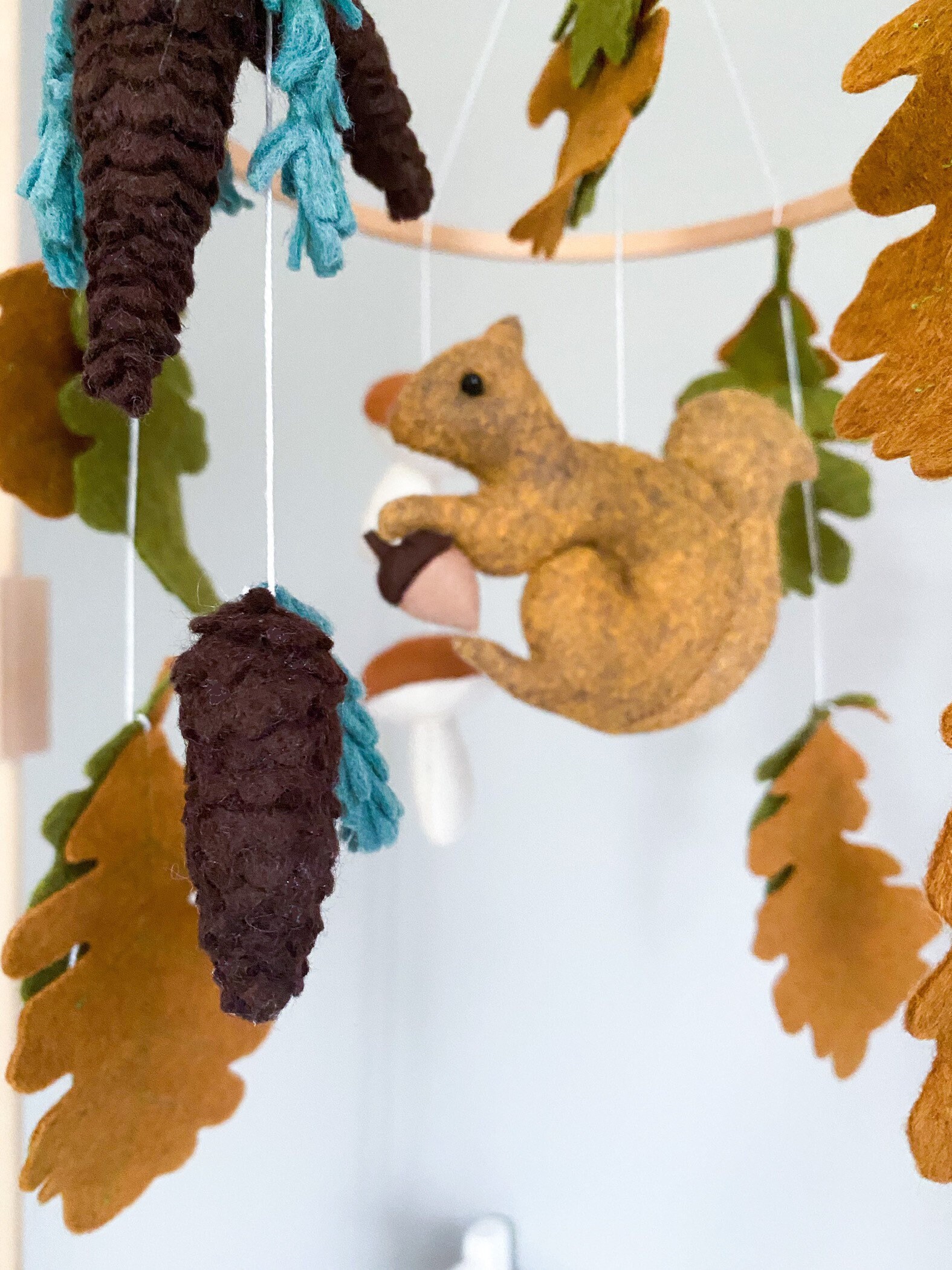 Forest Mobile, Animals Mobile, Squirrel Mobile, Woodland Mobile ...