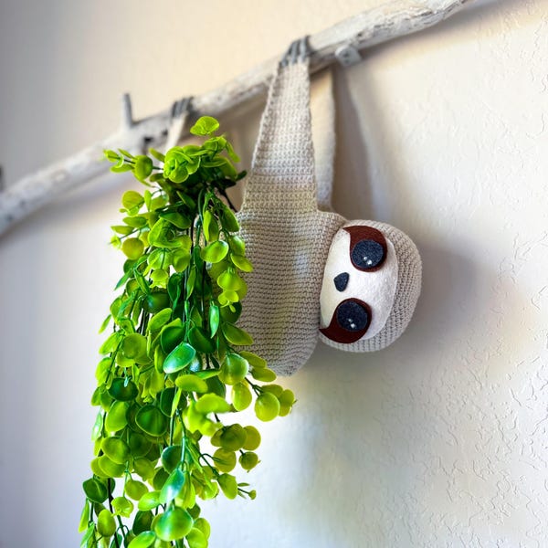 Crochet Sloth Planter - Etsy