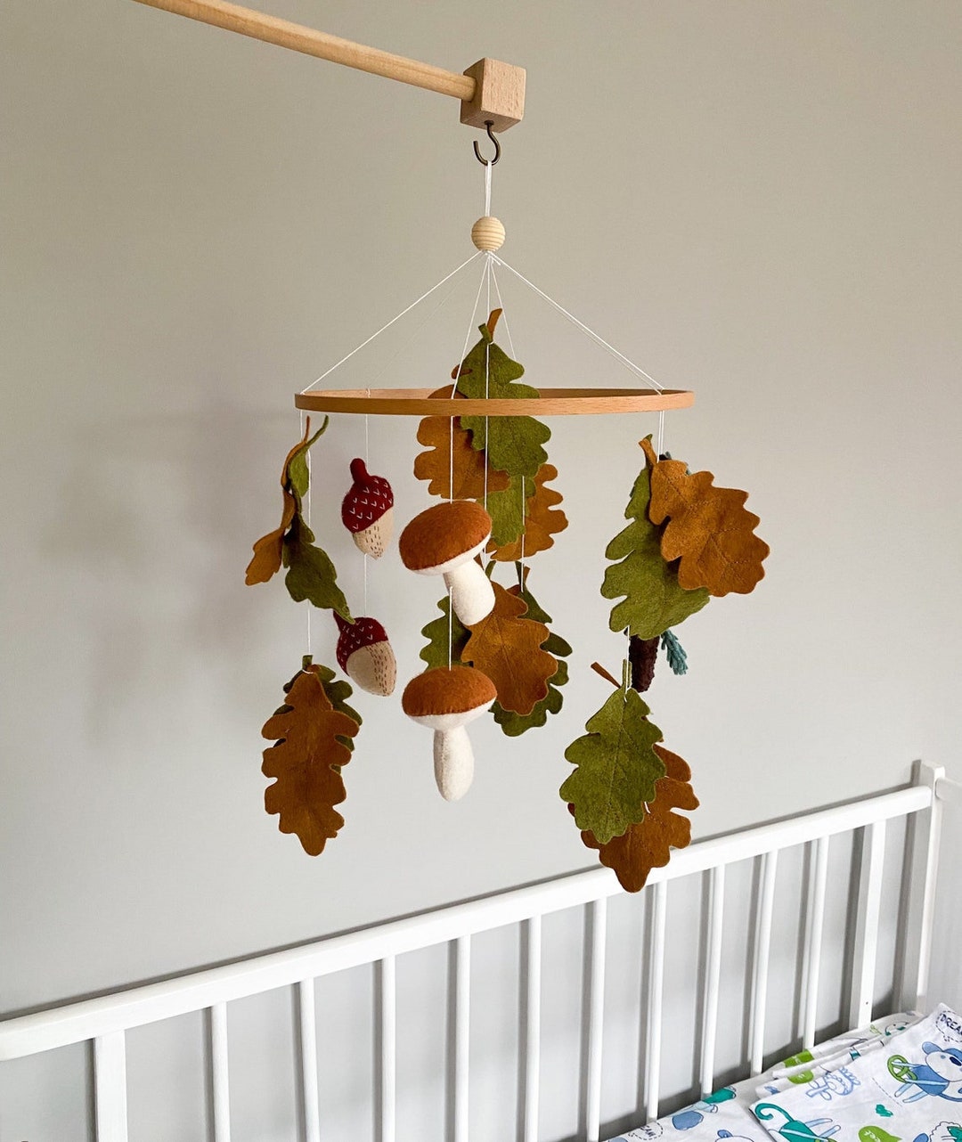 Woodland Mobile, Baby Mobile, Crib Mobile for Baby Boy Nursery, Baby ...