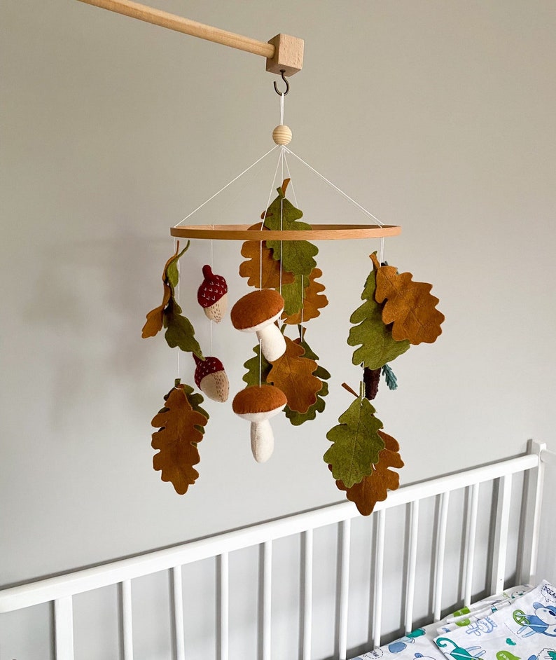 Woodland Mobile Baby Mobile Crib Mobile for Baby Boy - Etsy