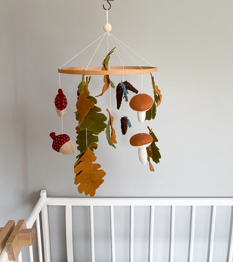 Woodland Mobile Baby Mobile Crib Mobile for Baby Boy - Etsy