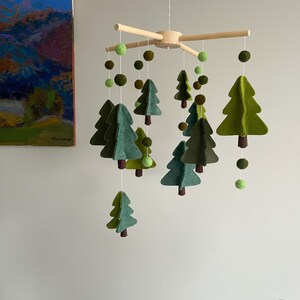 Ceiling Mobile for Nursery Room of Baby Boy or Baby Girl in Woodland ...