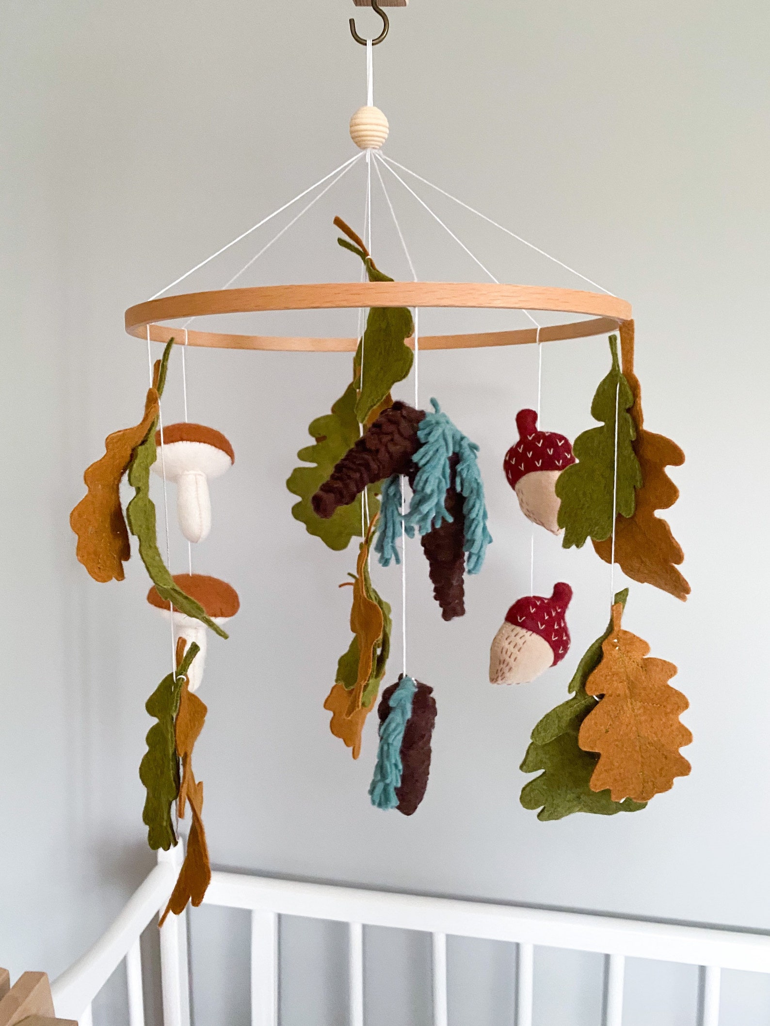 Woodland Mobile, Baby Mobile, Crib Mobile for Baby Boy Nursery, Baby ...
