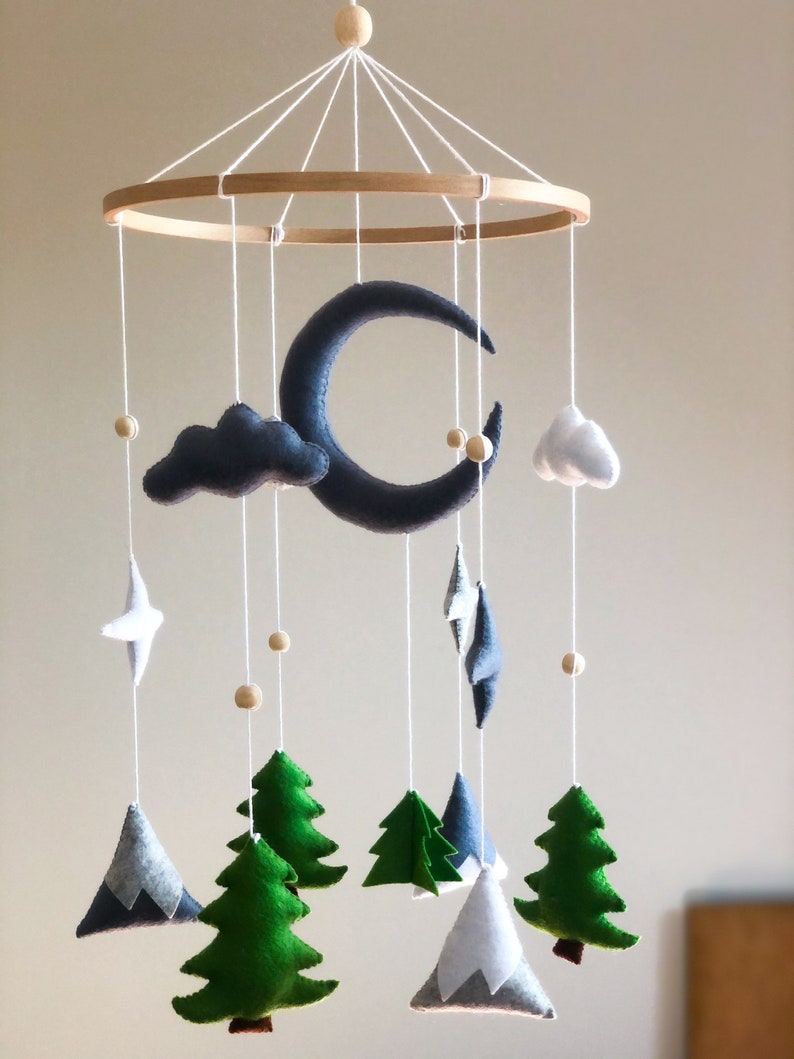 Felt Baby Mobile Nature Mobile Forest Mobile Woodland | Etsy