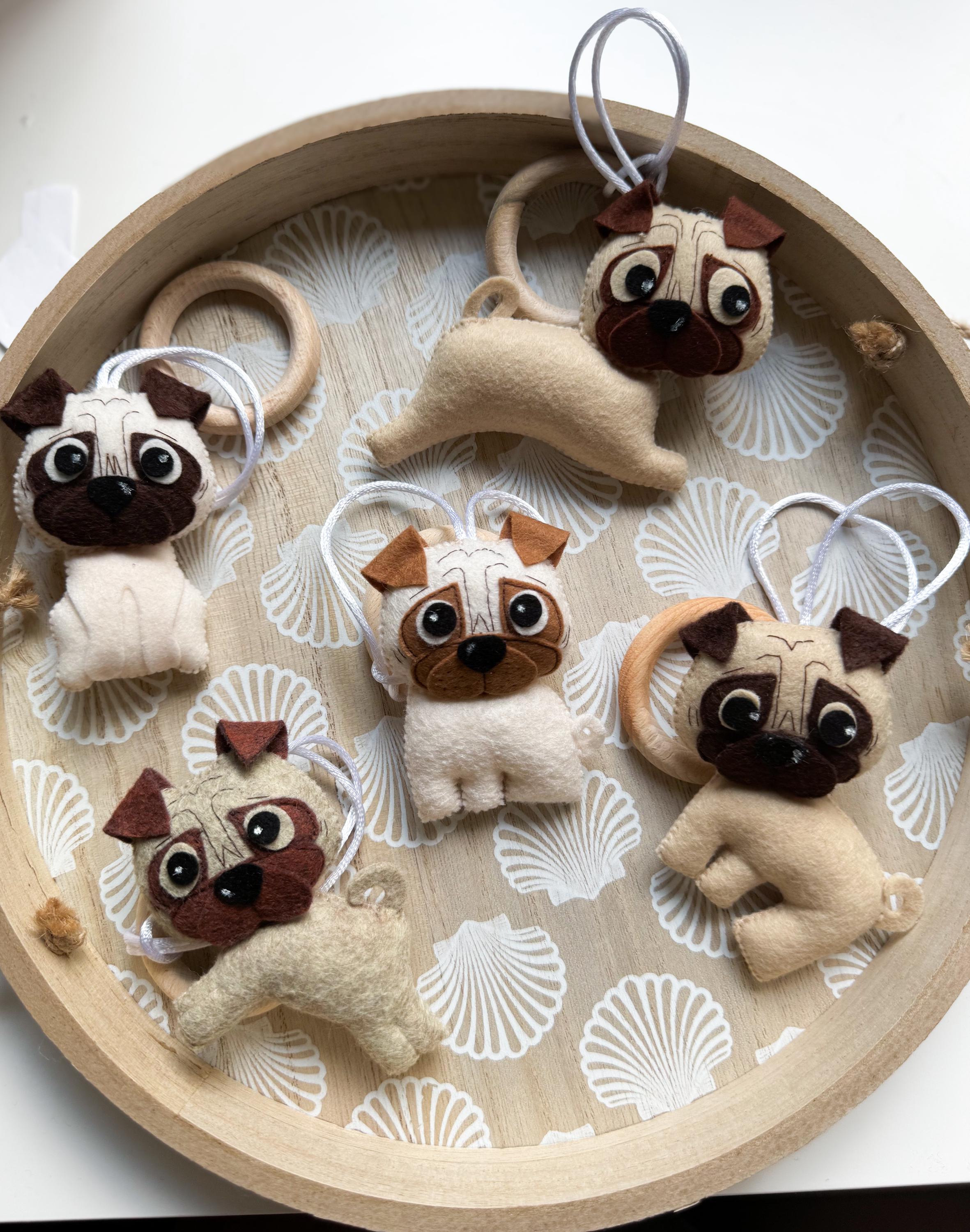 Pug Dog Baby Gym Toys, Nursery Baby Gym Toys, Pug Nursery Room, Baby ...