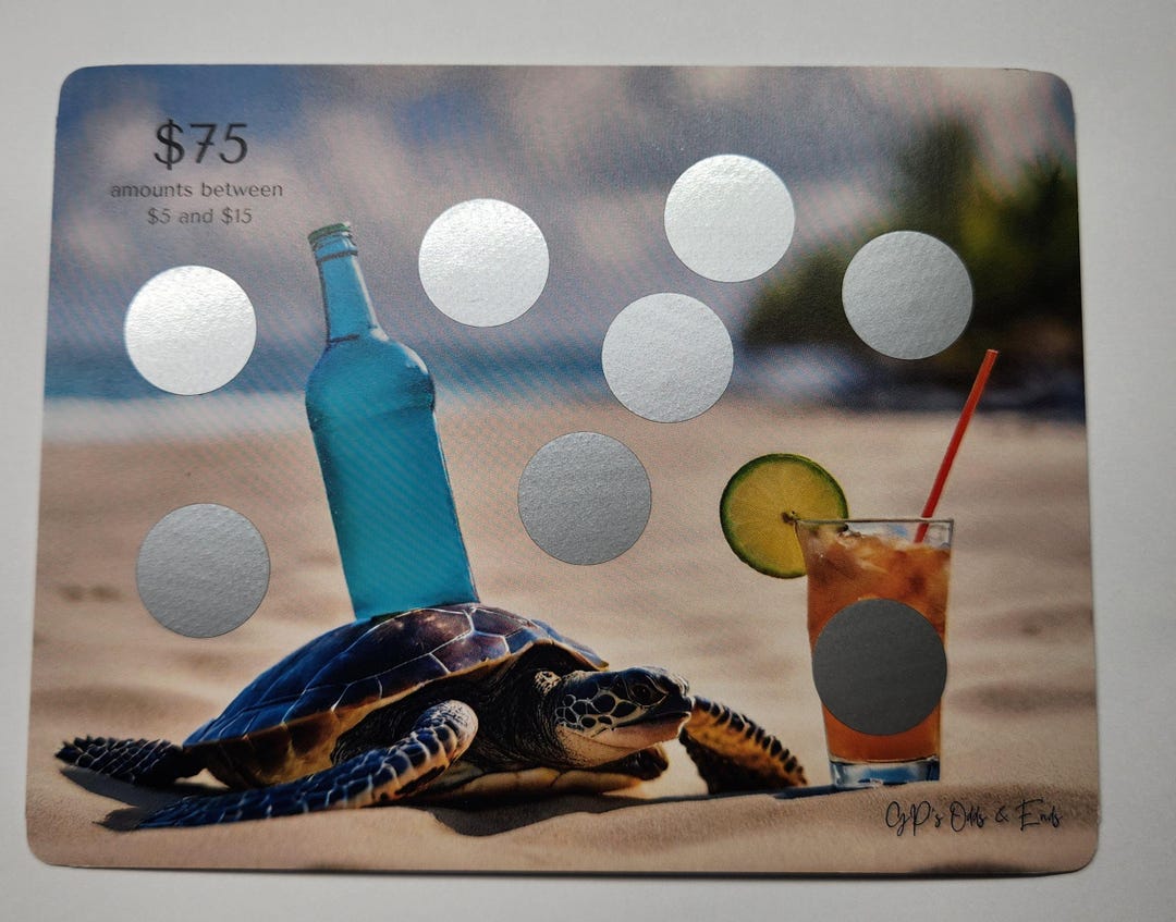 Turtle Scratch off Saving Challenge - Etsy