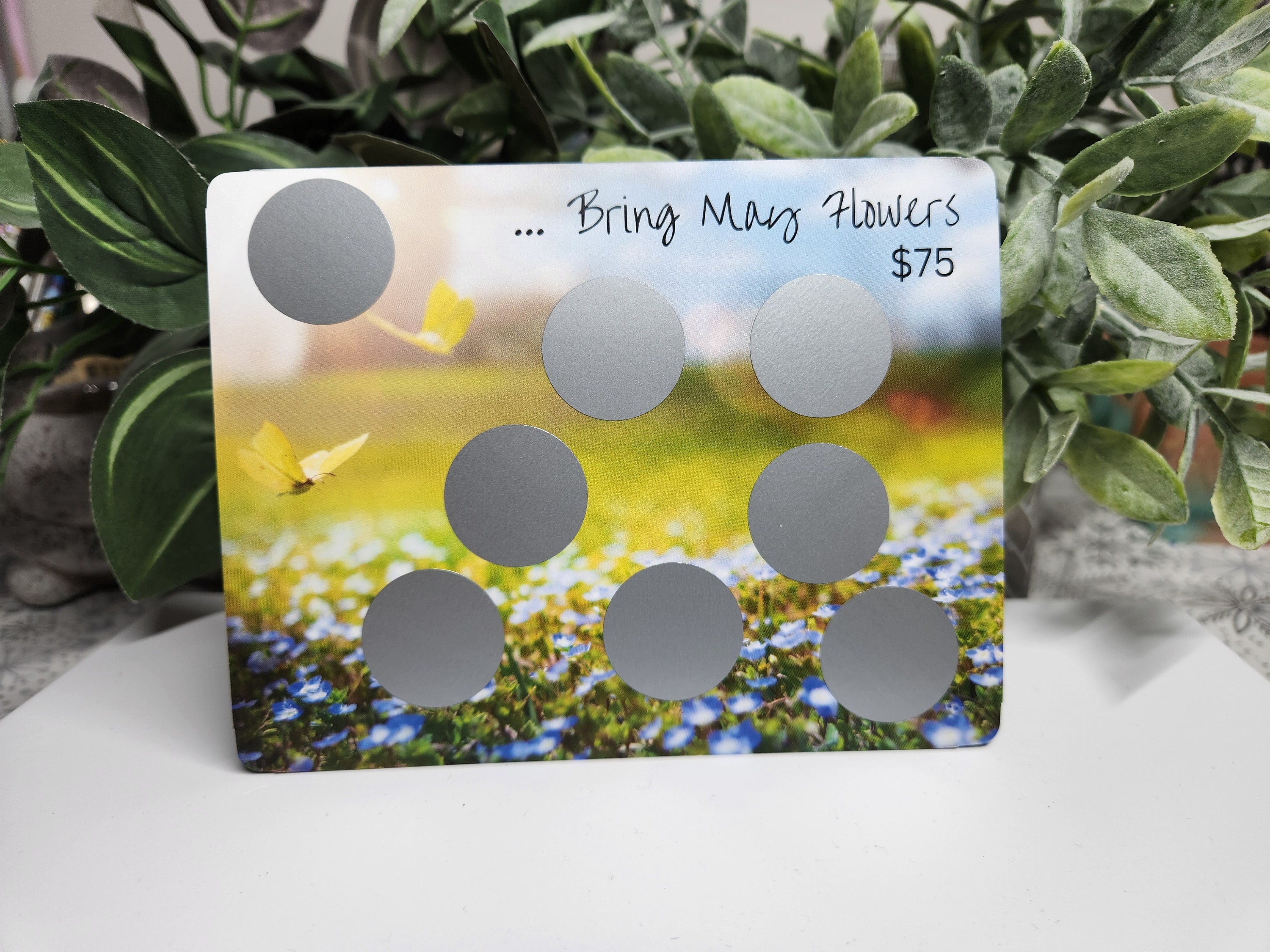 April Showers... Bring May Flowers Scratch off Saving Challenge - Etsy