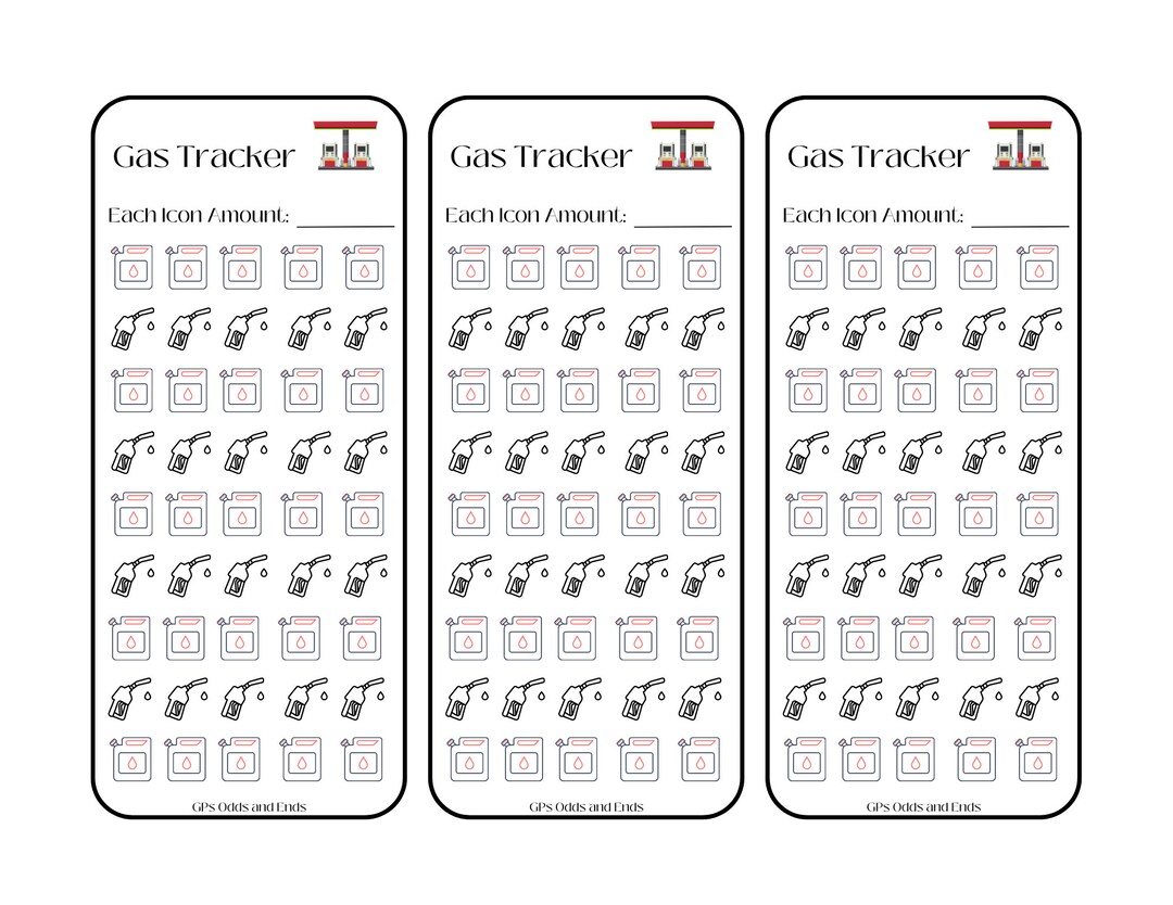 Gas Budget Tracker Savings Challenge - Etsy