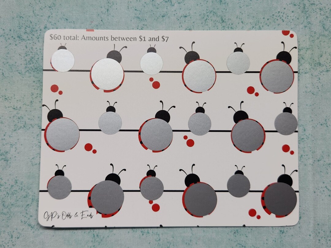 Ladybug Scratch off Challenge - Etsy