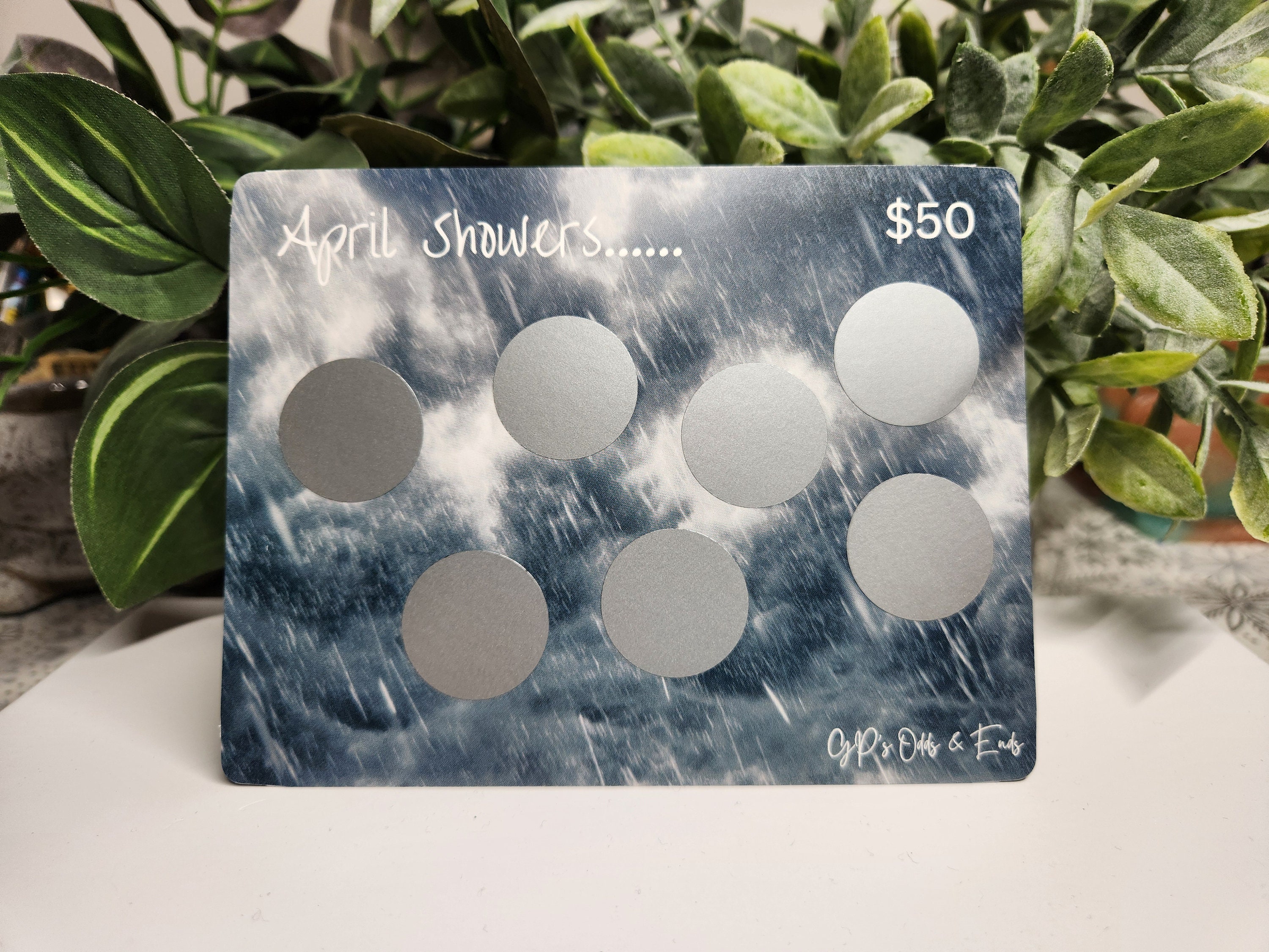 April Showers... Bring May Flowers Scratch off Saving Challenge - Etsy