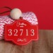 Red Acrylic Home for the Holidays Zip Code Christmas Ornament - Etsy
