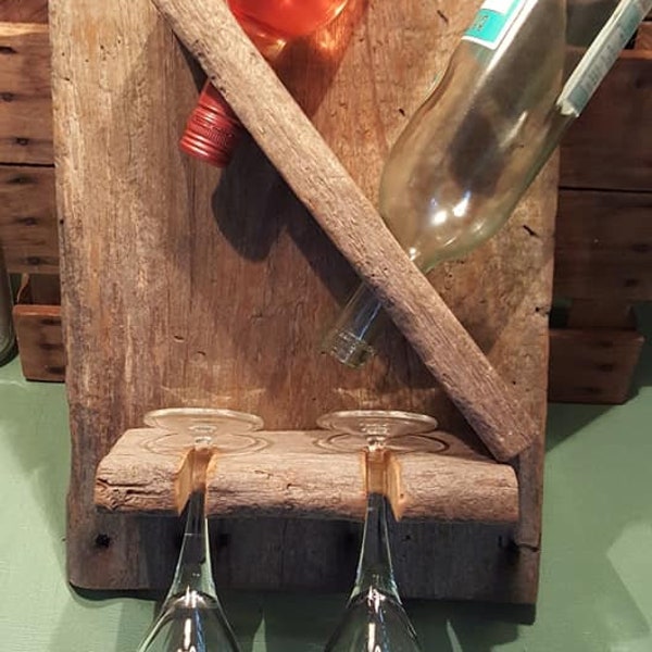 Barn Wood Wine Rack - Etsy