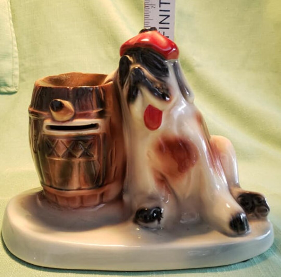 Mccoy, Hangover St Bernard Dog, and Barrel Coin Bank, With Original ...