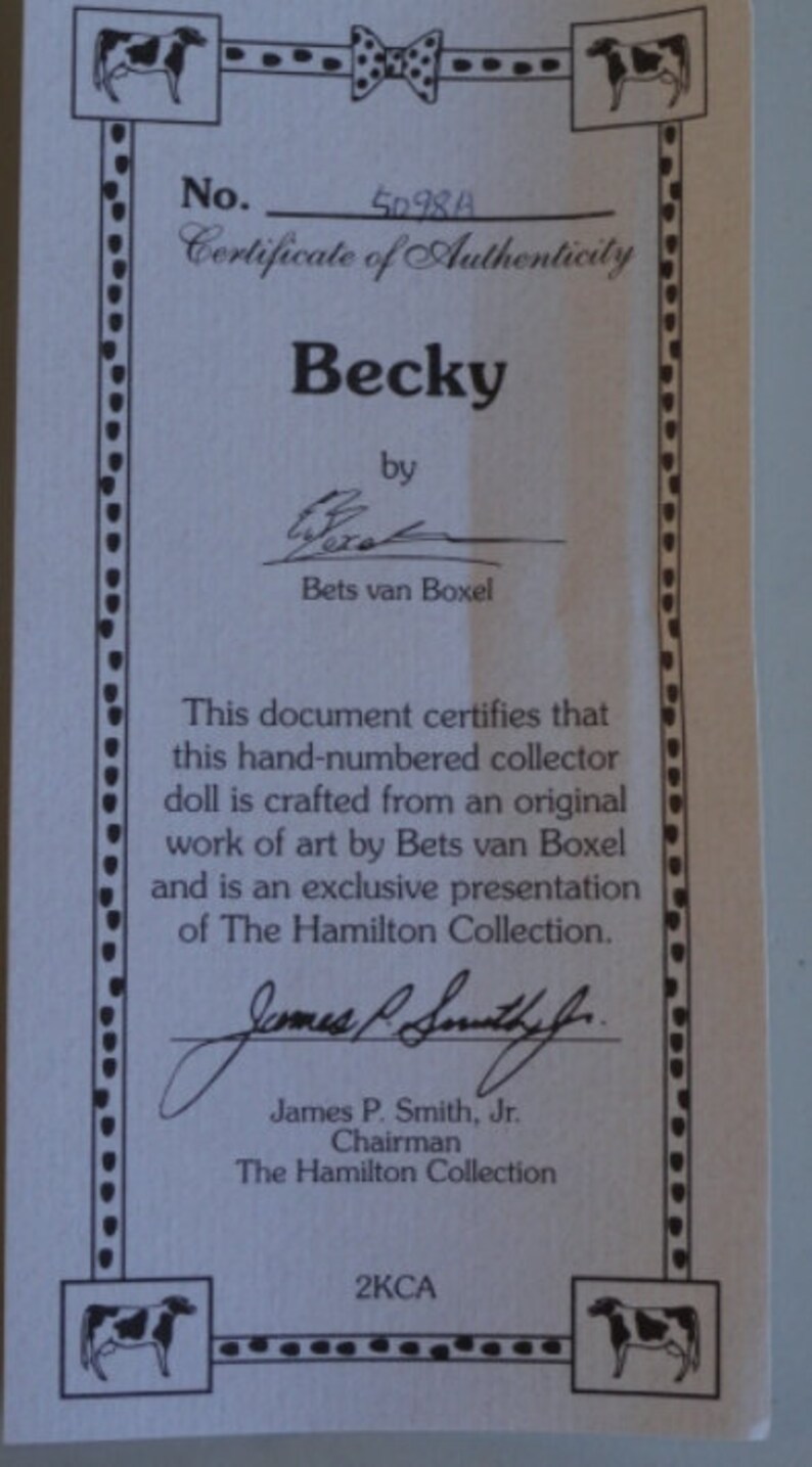 Hamilton Collection, Dolls, Becky, Jenny, Amelia - Etsy