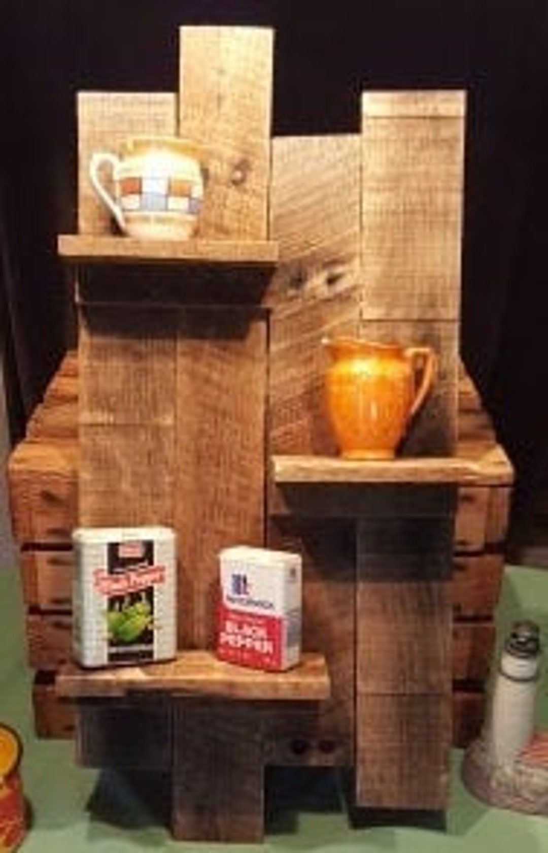 Rustic Reclaimed Pallet Wood Shelf, Home Decor, Wall Hanging, Farmhouse ...