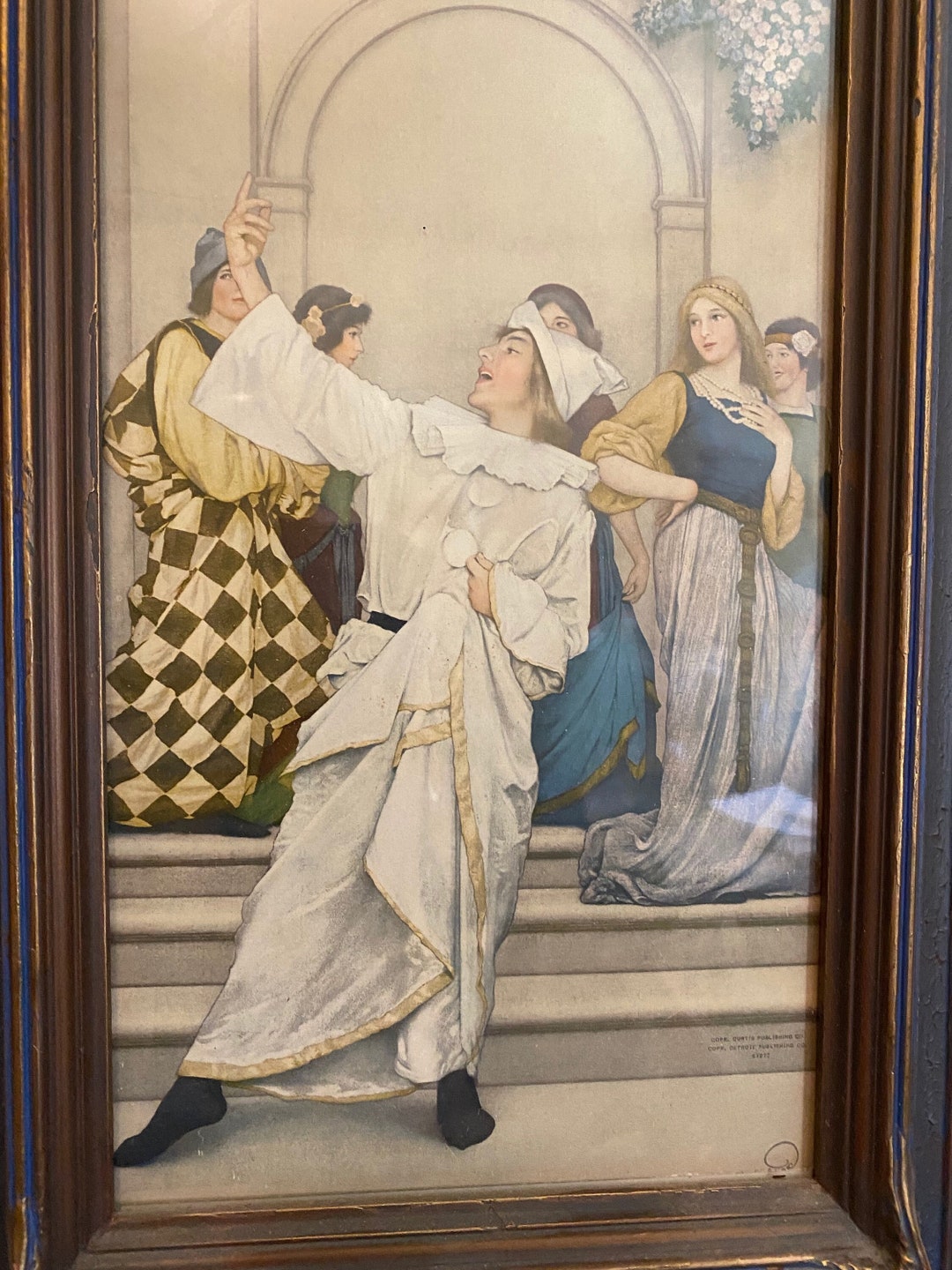Maxfield Parrish Print A Call to Joy 1915 Original Triptych Print ...