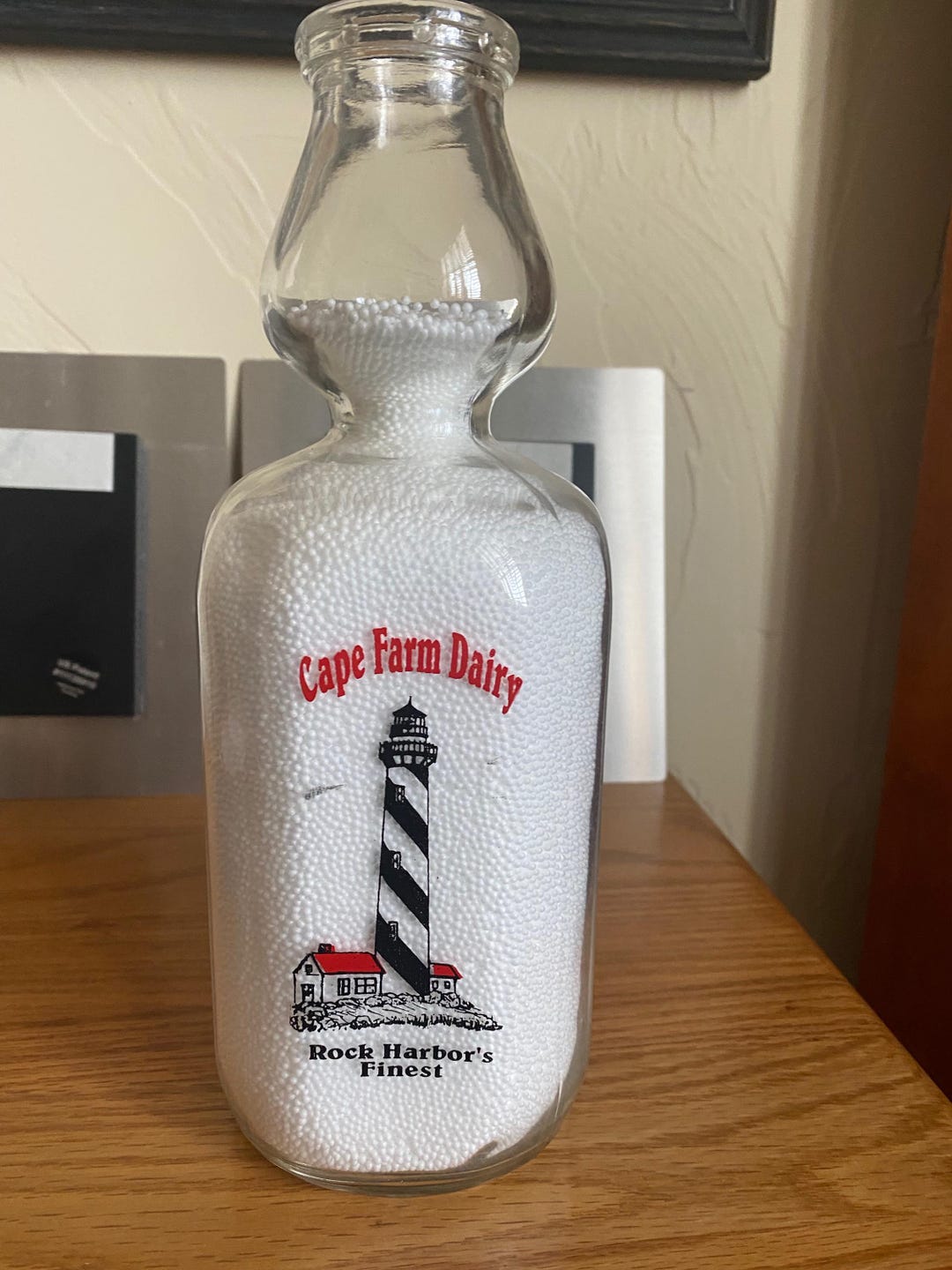 Vintage Cape Farm Dairy Milk Bottle – Lighthouse Graphic, 1950s-70s - Etsy