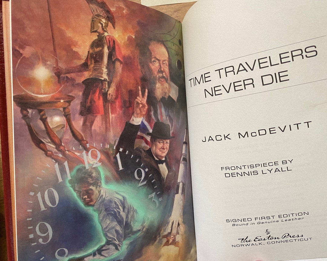 Time Travelers Never Die Easton Press First Edition Red Leather Signed ...