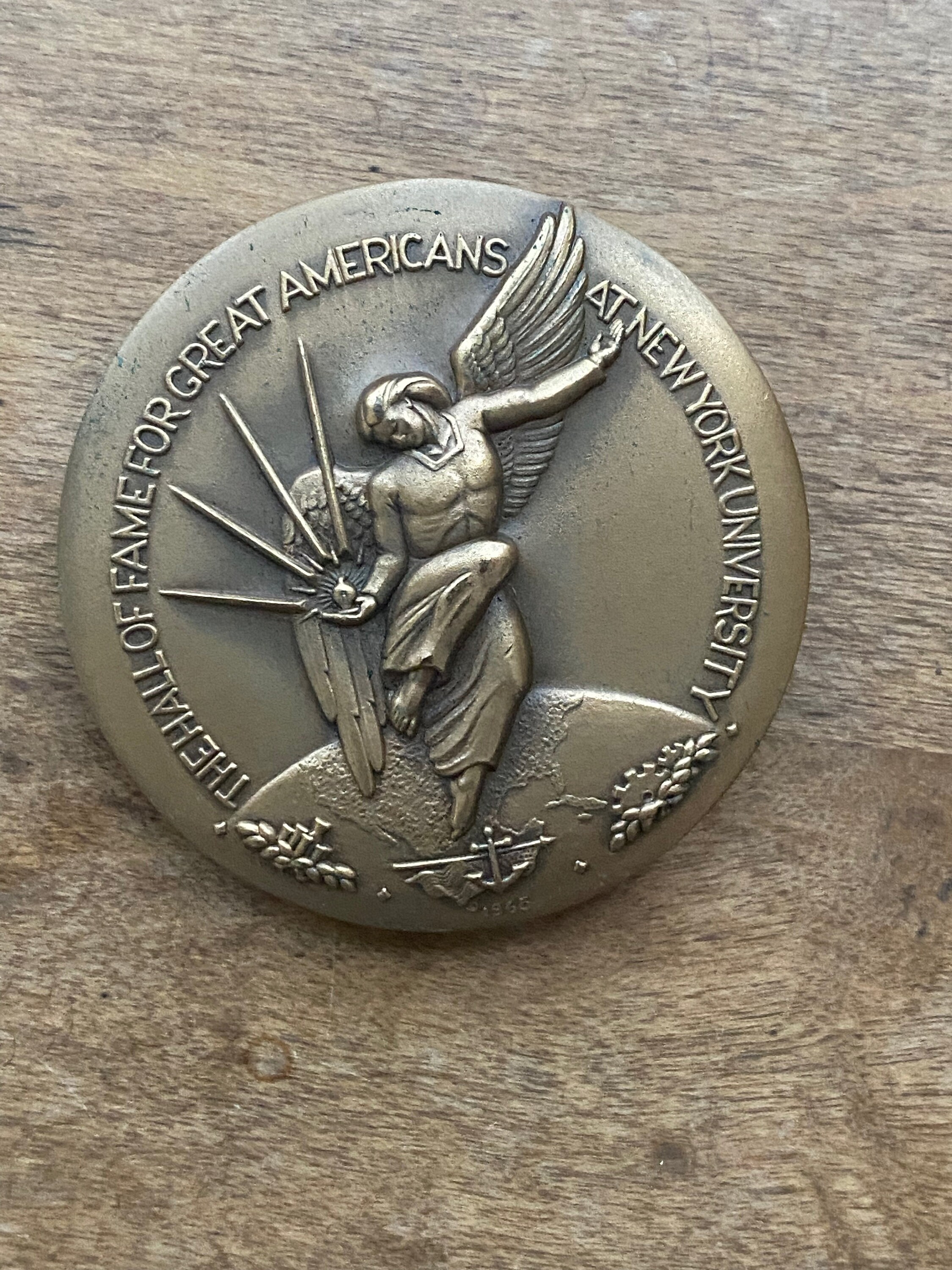 Thomas Edison Bronze Medal 1965 Hall of Fame for Great Americans at New ...