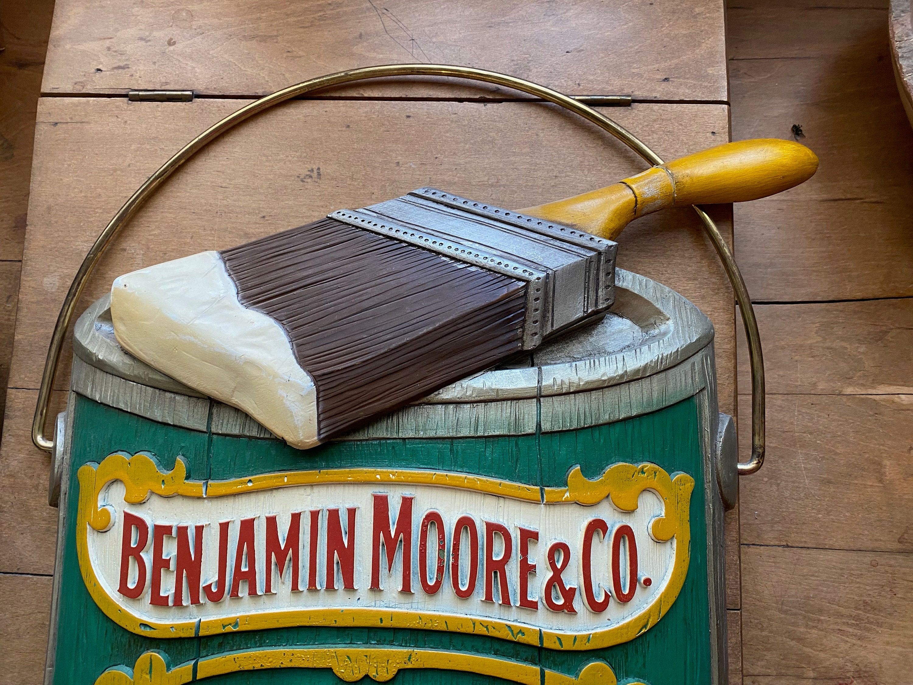 Vintage Original Benjamin Moore Advertising Paint Sign Display High ...