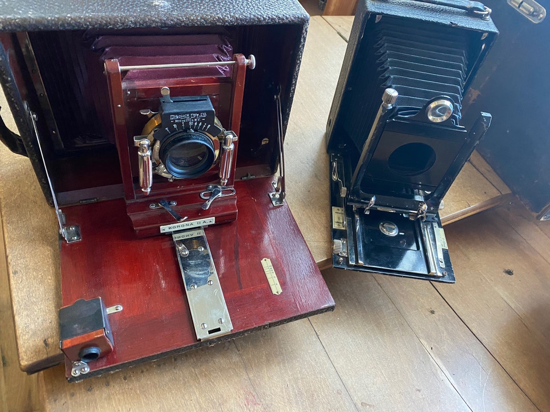 Antique Korona Folding Camera Pair - Gundlach Optical, Rochester - Etsy