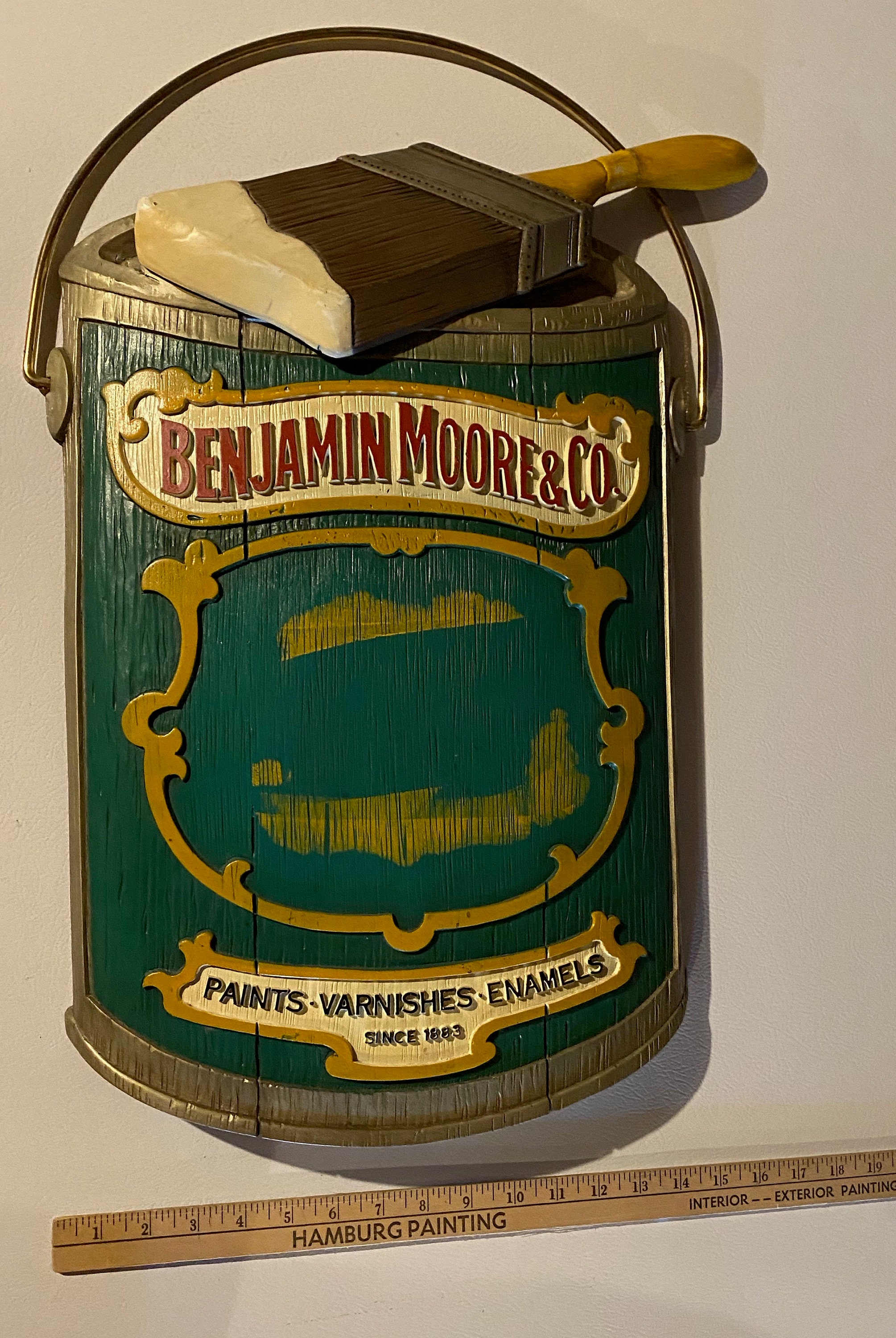 Vintage Original Benjamin Moore Advertising Paint Sign Display High ...