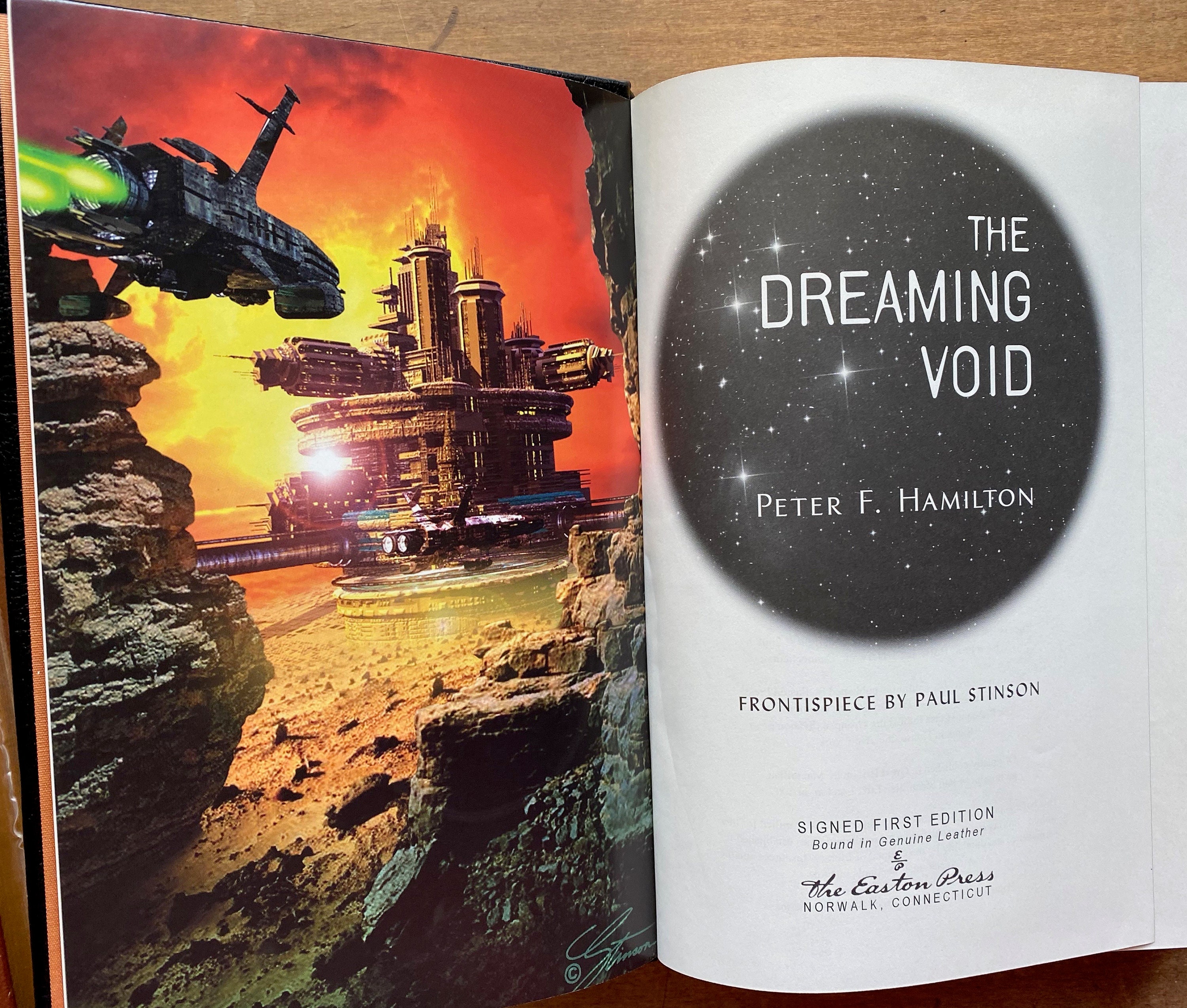 The Dreaming Void Easton Press First Edition Signed by Peter F. Hamilton 880 of 900 With ...