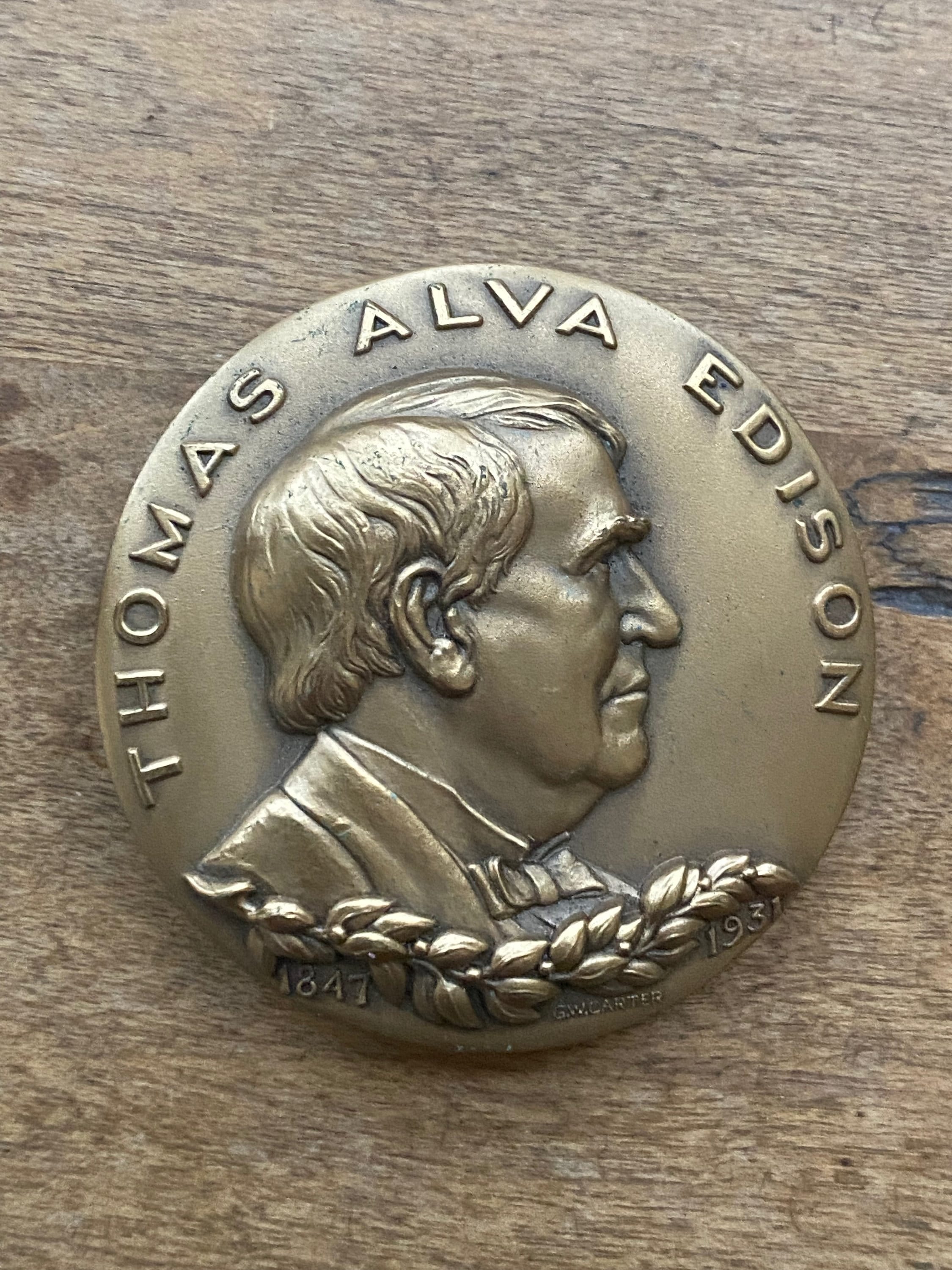 Thomas Edison Bronze Medal 1965 Hall of Fame for Great - Etsy