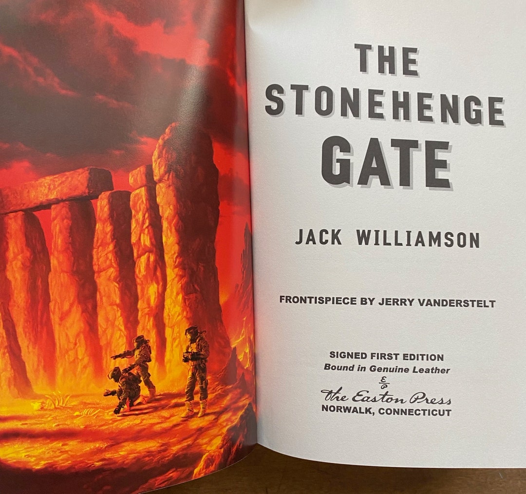 Signed 'the Stonehenge Gate' Leatherbound First Edition: Jack ...