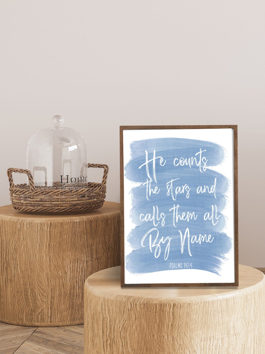 He Counts the Stars - Printable - Etsy