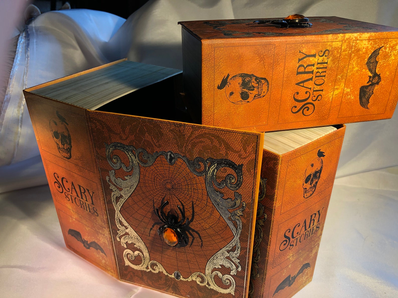 Embellished Halloween Book Box Scary Stories | Etsy