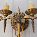 Pair Original Antique Bronze Torch Wall Sconce Lights Detailed With ...