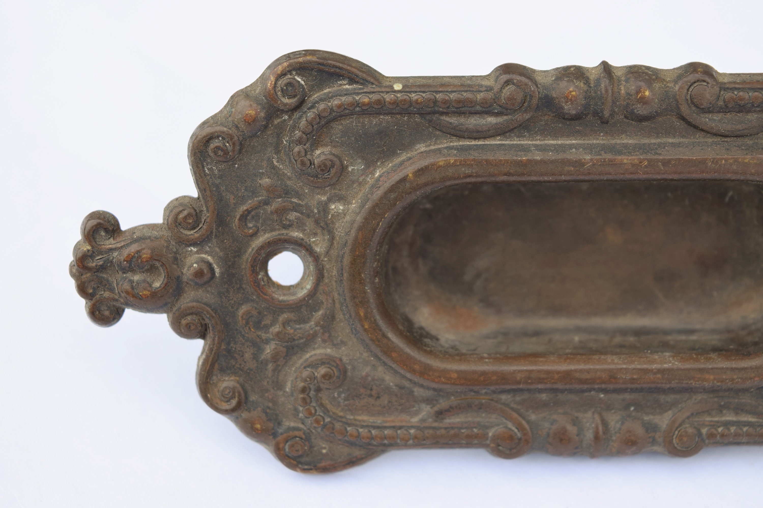 Antique Window Sash Lifts | Early 1900s Ornate Cast Brass Original ...