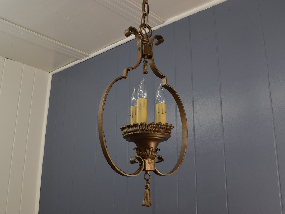 1920s Victorian Style Ceiling Light Fixture | Restored Antique ...